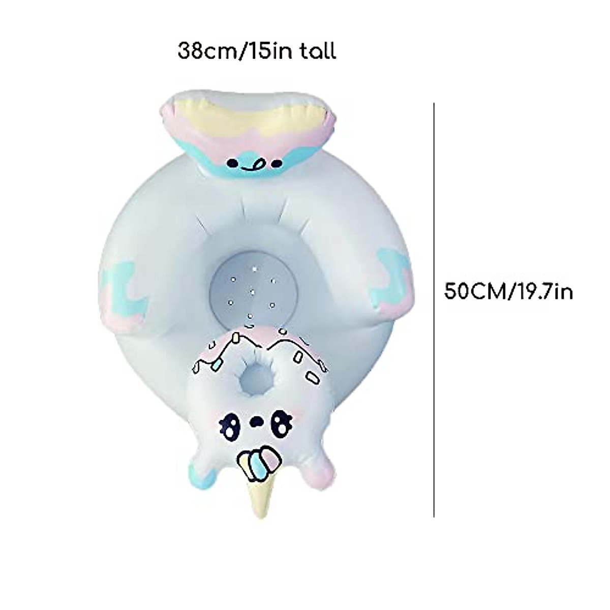 Baby Sitting Support for 3 6 9 12 24 Months Infants, Inflatable Baby Seats for Sitting Up Nontoxic PVC Toddlers Sofa Chair Sit Me Up Floor Seat for Baby Girl Boy, Unicorn