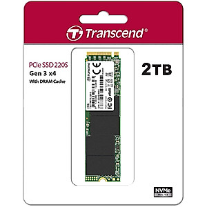 Transcend TS2TMTE220S 2TB M.2 PCIe Gen3x4 NVMe Internal Solid State Drive
