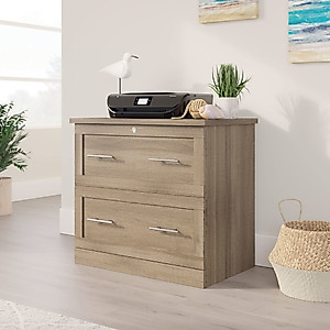 Realspace® 29-7/16"W x 18-1/2"D Lateral 2-Drawer File Cabinet, Spring Oak