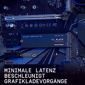 WD_BLACK 1TB SN850X NVMe Internal Gaming SSD Solid State Drive - Gen4 PCIe, M.2 2280, Up to 7,300 MB/s - WDS100T2X0E