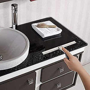 Bundle Set of Adhesive Bathroom Shower Shelf and Stainless Steel Shower Squeege 10 Inches