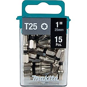 Makita E-00686 Impact XPS™ T25 Torx 1" Insert Bit, 15/pk