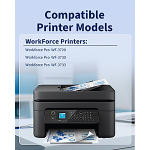 Hookink 702XL Ink Cartridges Combo Pack 5-Pack Remanufactured Replacement for Epson 702 XL Ink Cartridges Work with Workforce Pro WF-3720 WF-3730 WF-3733 (2 Black, 1 Cyan, 1 Magenta, 1 Yellow)