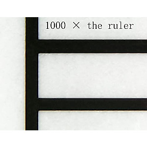 High Precision 1 Micron SEC Size Estimation Chart Transparency Defect Diameter Area Measure 1/5/10 Pieces Pack (1, 3)