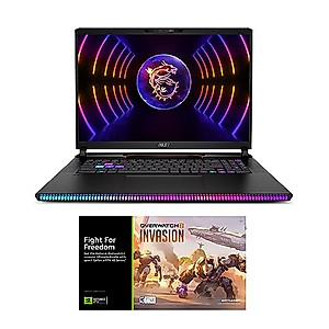 EXCaliberPC 2023 MSI Raider GE78 HX 13VH-080US (i9-13980HX, 64GB RAM, 2TB NVMe SSD, RTX 4080 12GB, 17" QHD+ 240Hz, Windows 11 Pro) Gaming Laptop