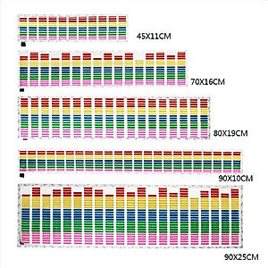 DIYAH Auto Sound Music Beat Activated Car Stickers Equalizer Glow LED Light Audio Voice Rhythm Lamp 90cm X 25cm / 3FT X 5/6FT (Multi Color)