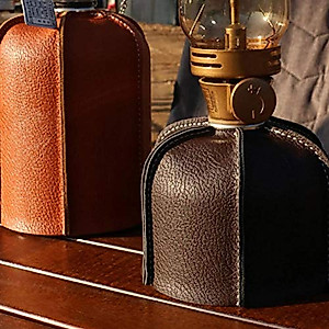 Propane Cylinder Case Leather Alpine Gas Tank Storage Bag Gas Can Cover Gas Tank Protective Case,Propane Tank Cover,Gas Tank Leather Cover for Camping Outdoor Garden Hiking Gift
