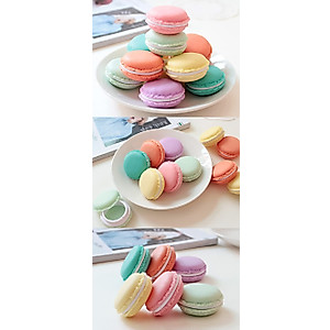 AKOAK 6 Pcs Mini Macaron Candy Box Earrings/Ring/Necklace/Headphones/SD Card Storage Box Round Pill Box