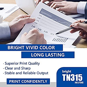 EAXIUCE (Black, 1-Pack) Compatible High Yield TN315 TN315BK Toner Cartridge Replacement for Brother HL-4150CDN 4140CW 4570CDW 4570CDWT MFC-9640CDN 9650CDW 9970CDW Printer by PALLAEAXIUCEMTONER