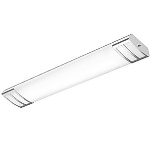FaithSail Dimmable 4FT LED Flush Mount Kitchen Light Fixtures, 50W 5600lm, 1-10V Dimmable, 4000K, 4 Foot LED Kitchen Lighting Fixtures Ceiling for Kitchen, Craft Room, Laundry, Fluorescent Replacement