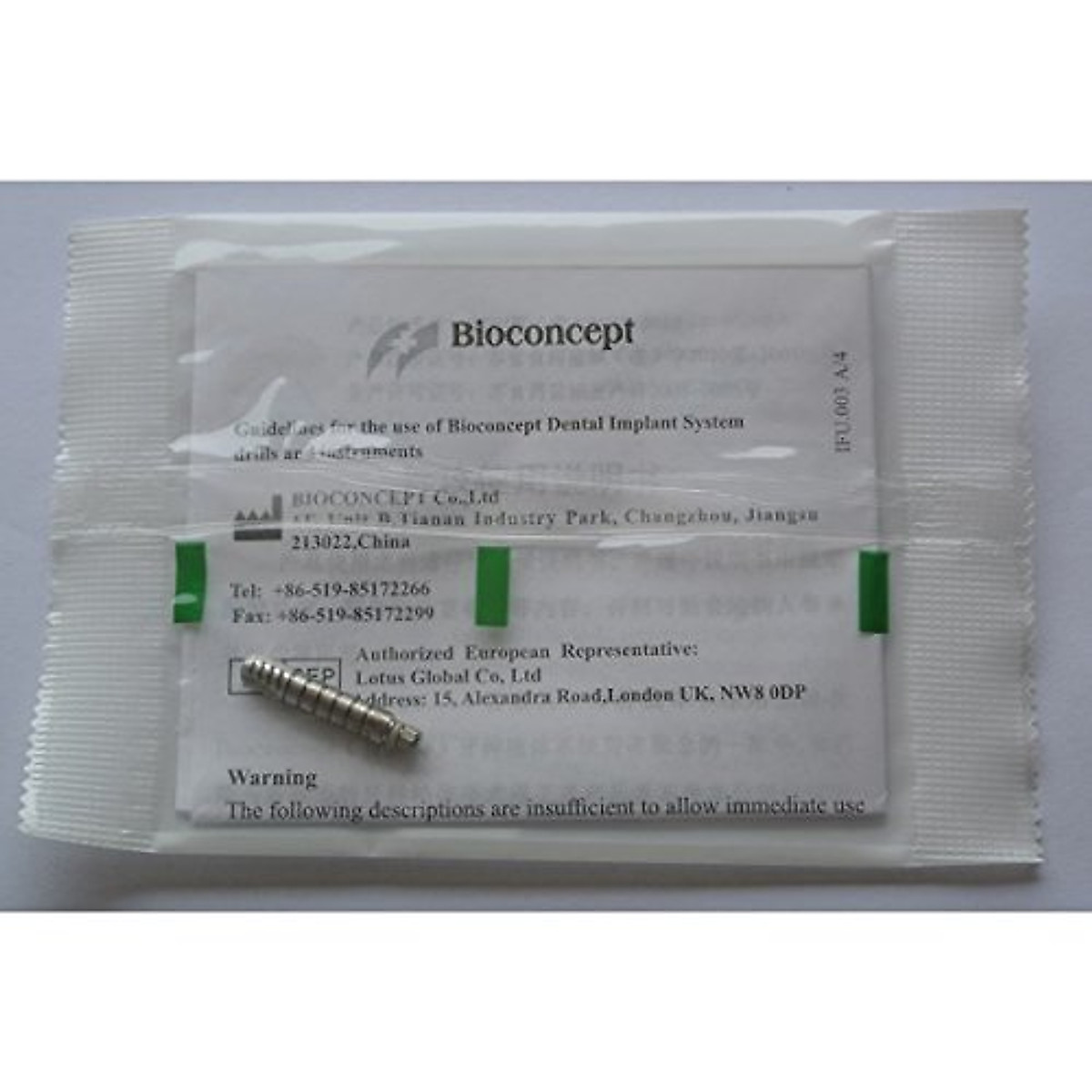 Bioconcept Straumann Compatible Dental Implants Instruments S/sp Adapter Tap,d4.8mm, Length 23.0mm