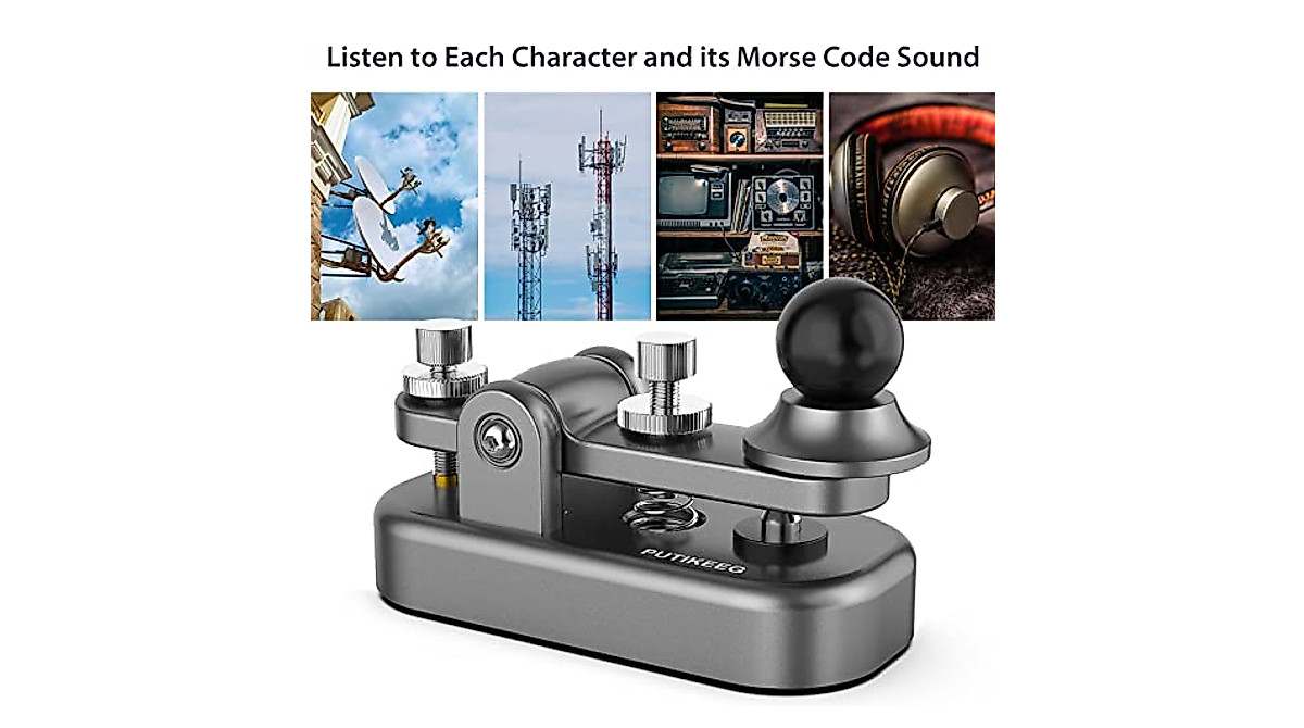 Putikeeg Mini Classical Morse Code Key - Portable CW Sender