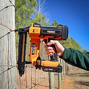 Freeman PE20VTFS16 20 Volt Cordless 16-Gauge 1" Fencing Stapler (Tool Only) – 1300 Shots per Charge