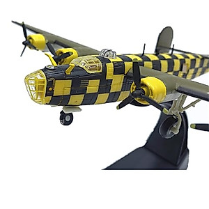 1/144 Scale USA WWII B-24D Liberator Bomber Aircraft Model Alloy Model Diecast Plane Model for Collection