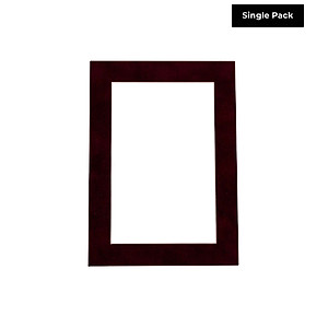 28x40 Mat for 24x36 Photo - Precut Dark Red Suede Picture Matboard for Frames Measuring 28 x 40 Inches - Bevel Cut Matte to Display Art Measuring 24 x 36 Inches - Acid Free ONE MAT