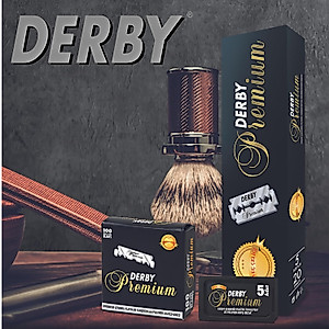 Derby Premium Double Edge Razor Blades, 100 Count