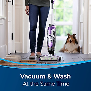 BISSELL Crosswave Pet Pro All in One Wet Dry Vacuum Cleaner and Mop for Hard floors and Area Rugs, 2306A (Renewed)