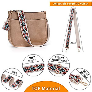 HKCLUF Wide Purse Strap Women Guitar Strap Purse For Women Adjustable Replacement Straps for Handbags Crossbody Shoulder Bucket Bag Replacement Belt