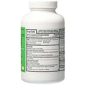 Major Pharmaceuticals Chlorpheniramine Maleate 4 mg Anti-Allergy Tablets, 1000 Count