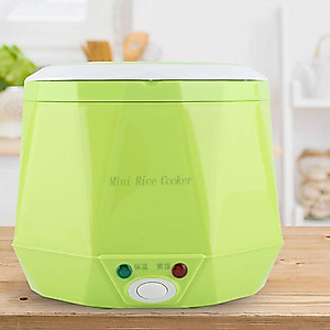 Electric Rice Cooker for Truck,24V 140W 1.6 L Electric Portable Multifunctional Rice Cooker Food Steamer for Home Truck(green)