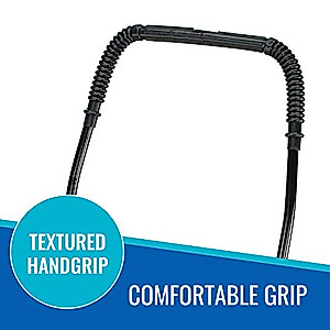 DMI Utility Cart with Wheels, Grocery and Shopping Cart, Laundry Cart, Stair Climber Cart, Lightweight, Holds up to 90 Pounds, Compact and Foldable, Black