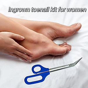 Nail Clippers, Long Handled Toenail Scissors Clippers for Seniors Thick Toenails Ingrown Toenail Clippers,8 Inch Toe Nail Clippers Adult Thick Nails Long Handle - Finger Scissor 2pc