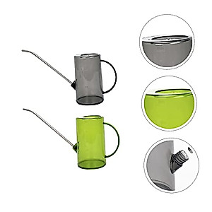 Happyyami 4 Pcs with Scale Watering Can Plastic Water Bottles Clear Water Bottles Small Succulent Plants Live Small Watering can Gardening Spray Kettle Plastic Bottle Watering can Indoor jug