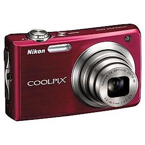 Nikon Coolpix S630 12MP Digital Camera with 7x Optical Vibration Reduction (VR) Zoom and 2.7 inch LCD (Ruby Red)