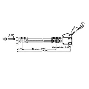 Kaidi Linear Actuator Model KDPT005-28 Power Recliner Lift Chairs Motor Replacement