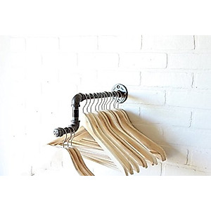 Urban Industrial Pipe Wall Rack - Clothing Rack, Closet Organization, Retail Display