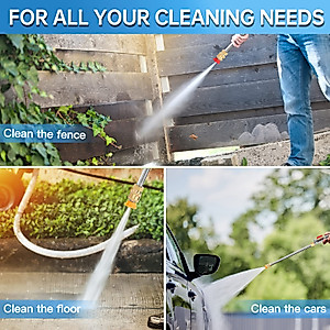 VANPET All Metal High Pressure Power Washer Wand for Garden Hose with Jet Nozzle and Fan Nozzle, Hydro Jet Power Sprayer for Car Washing or Garden Cleaning (001)
