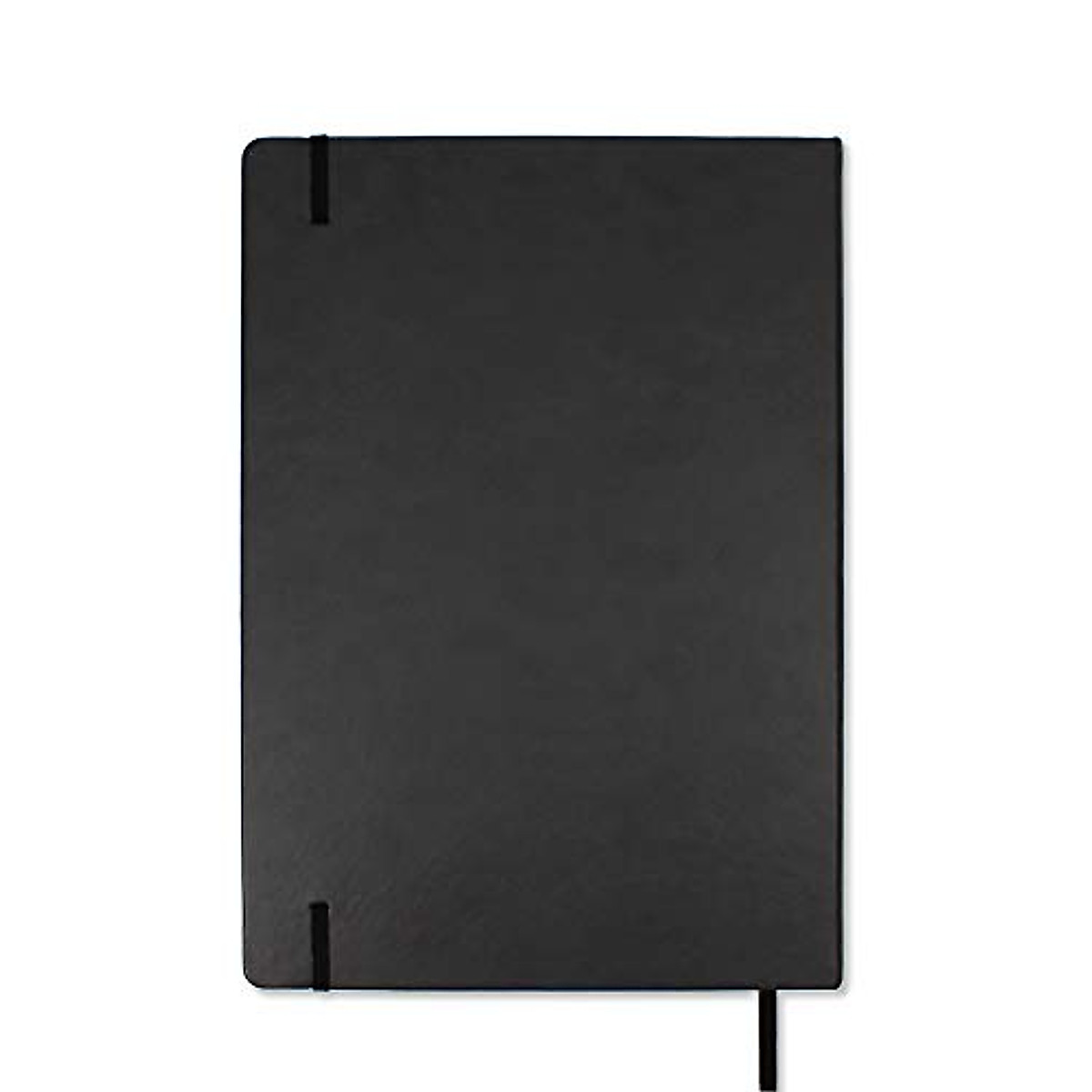 Silvine 198BK Executive Soft Feel Notebook Ruled with Marker Ribbon 160pp 90gsm A4 Black Ref 198BK - Black