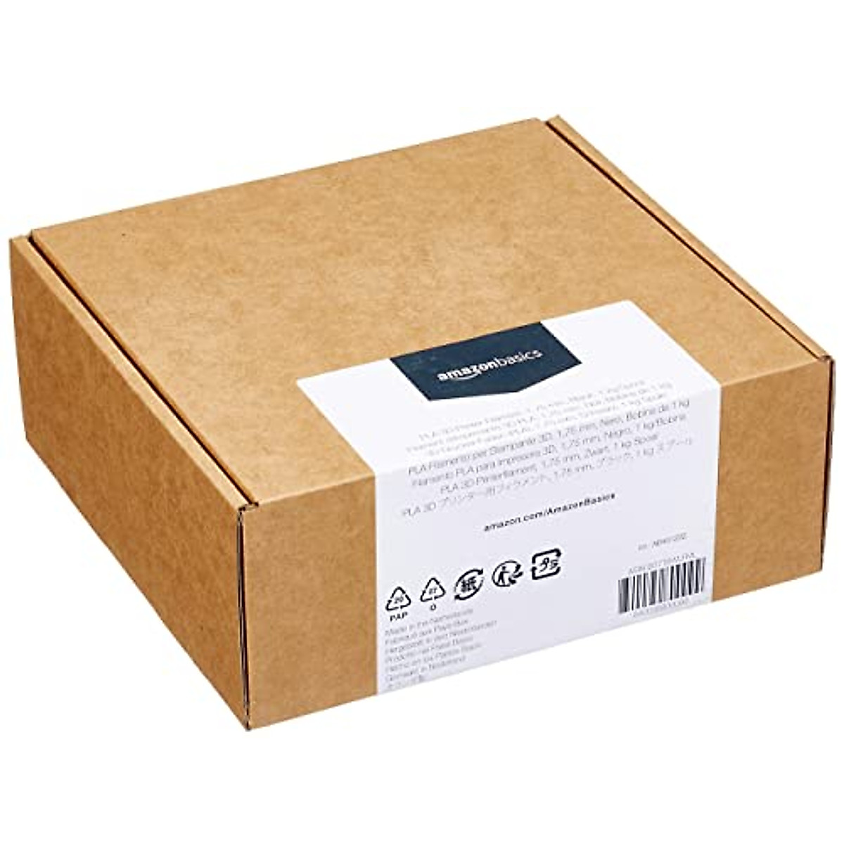 Amazon Basics PLA 3D Printer Filament, 1.75mm, Black, 1 kg Spool