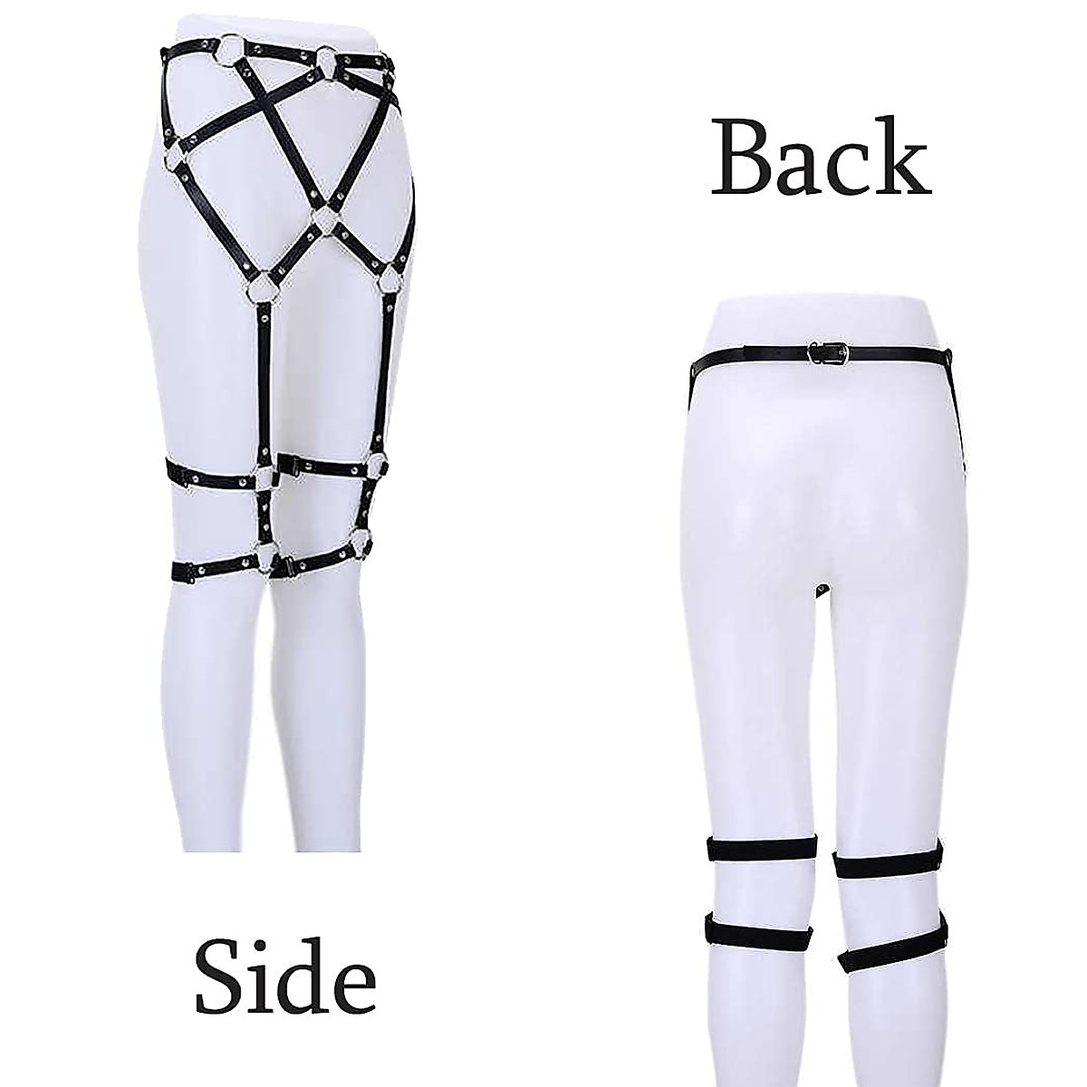 CLOACE Leather Waist Chain Punk Adjustable Leg Harness Nightclub sexy Leg Garter Body Accessories for Women