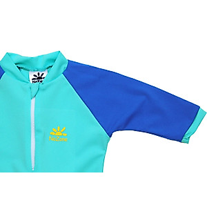 Nozone Fiji Sun Protective Baby Swimsuit in Aquatic/Blue, 0-6 Months