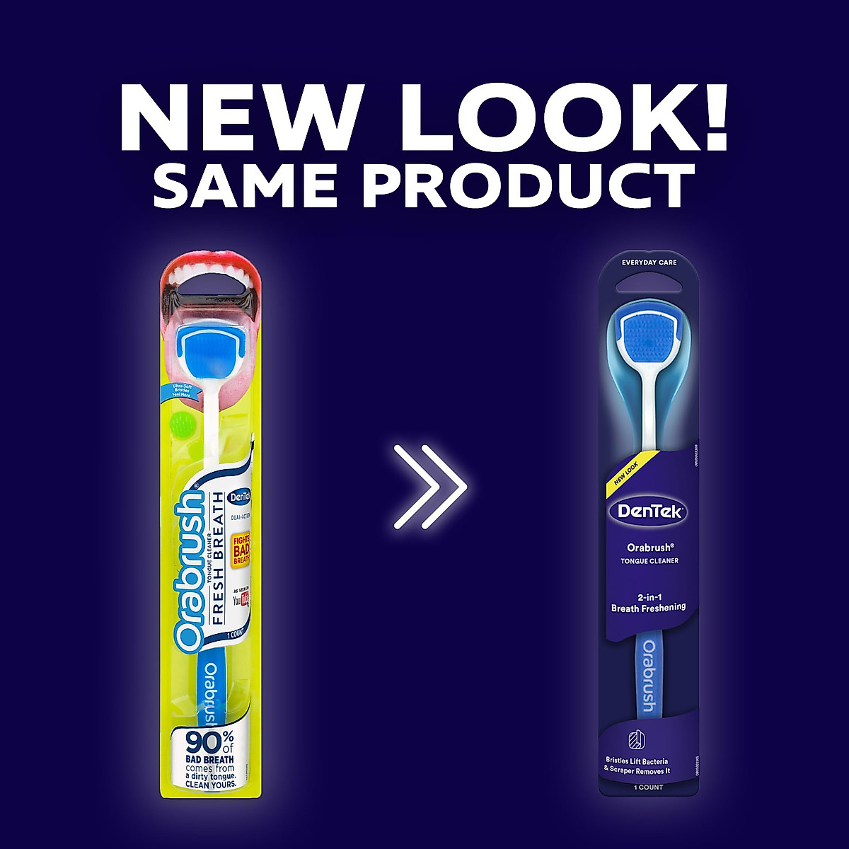 Orabrush Tongue Scraper, Multi, 4 Count