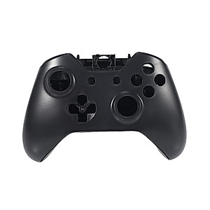 Cusstally Black Controller Housing Shell Full Set Faceplates Buttons for with The 3.5 mm Headset shell kit with 3.5 port