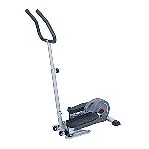 Sunny Health & Fitness Magnetic Standing Elliptical with Handlebars - SF-E3988, Grey