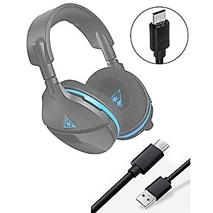 Akingdleo USB Charging Cable Compatible for Turtle Beach Headphones Stealth 420x 450 600 700 Elite 800 800X Gaming Headsets Micro USB Cable (5ft)