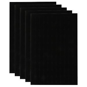 Toyvian 5pcs Velvet Jewelry Display Tray Jewelry Sponge Insert Mats Black Jewelry Display Pads Foam Ring Pad - 11X7 in