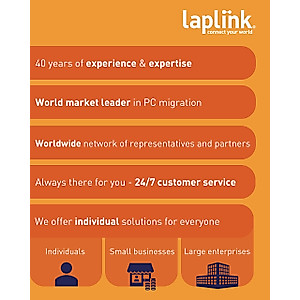 LAPLINK Thunderbolt 4 Ultra-High Speed Transfer Cable, Transfer Cable for PCmover Software (not Included), Compatible with Thunderbolt 3 and 4 Ports, 2.6 ft (0.80 m), 1 Piece.