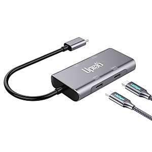 USB C to USB C Hub 4 Port 10G Hub Multiport Adapter - 2 Port USB-C and 2 Port USB-A - (No Charging/Video) USBC Hub for MacBook Pro Air M3, M2, M1, iPad Pro M4, iPad Air