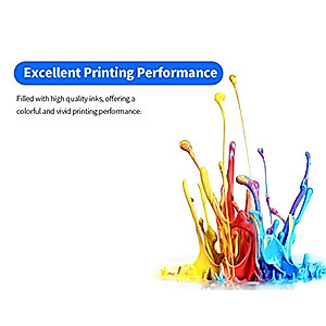 Aomya Compatible Canon PFI-107 6 Pack 5 Colors Ink Tanks 2 PFI-107MBK(Pigment),1 PFI-107BK PFI-107C PFI-107Y PFI-107M for for iPF680, 685, 780, 785