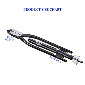 9 Inch Safety Wire Twisting Pliers, Aircraft Wire Twisting Tool with 10 Meters 0.5 mm Wire, Automatic Metal Lock Twister for Aircraft Auto Industry