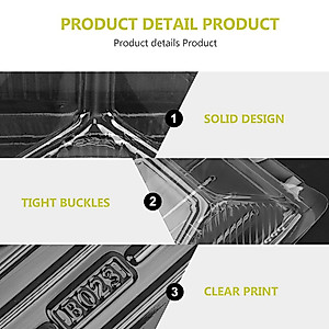 200pc Striangle Sandwich Container Disposable Sandwich Triangle Case Plastic Packing Box Clear Clamshell Food Containers Triangle Cake Containers with Lids Food Box