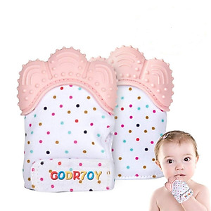 Baby Teething Mittens, Soothing Pain, for 0-6 Months Baby