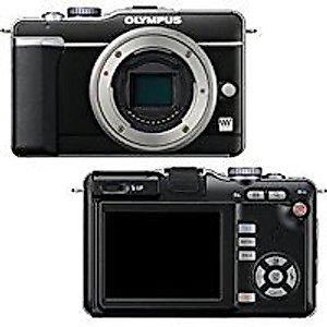 OLYMPUS 262855 12.3 Megapixel E-PL1 Pen Camera (Black camera body)