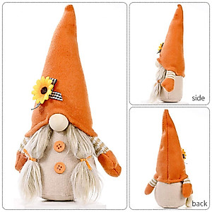 Sunflower Garden Gnome Spring Summer Plush Dwarf Decorations Scandinavian Tomte Swedish Doll Tiered Tray Ornaments for Home Decor Girl