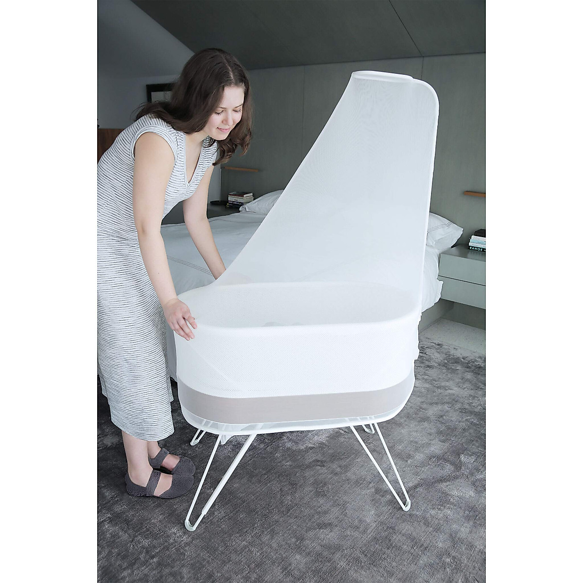 Shoo Mosquito Net for SNOO Sleeper - Bassinet Netting Cover Protects Infants Against Bugs - Crib Canopy Bug Shield for Newborn Babies