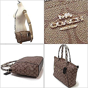 Coach Women's Prairie Satchel (Khaki Black Multi)